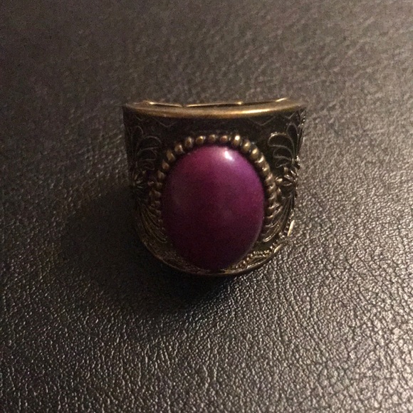 Jewelry | Purple Antique Gold Ring | Poshmark